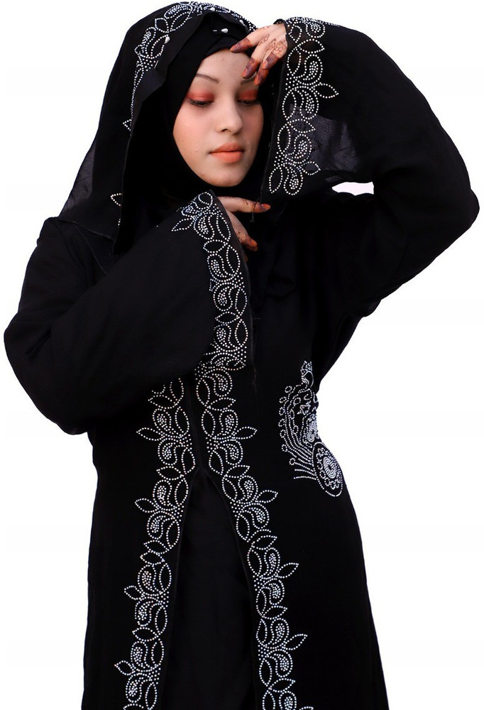 Simple Burqa Designs In Diamond