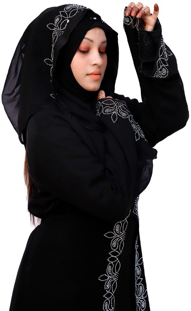 Simple Burqa Designs In Diamond