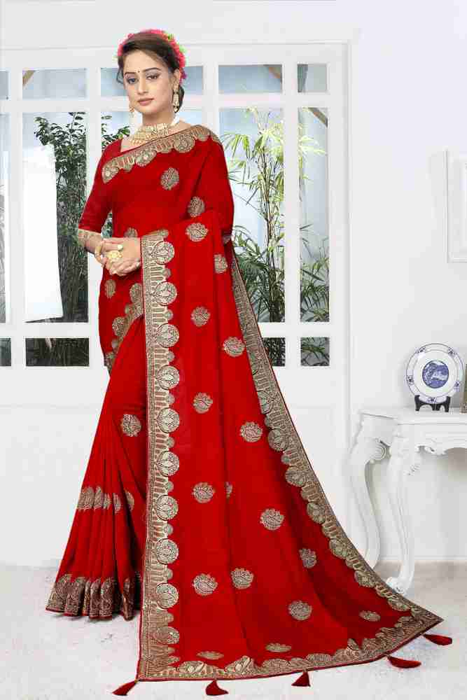 Modern Sari Red
