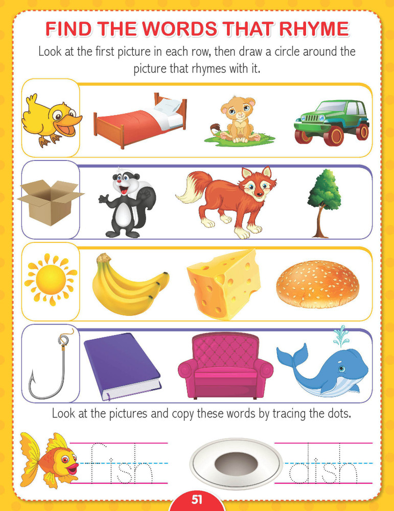 English Worksheets For Kindergarten Students