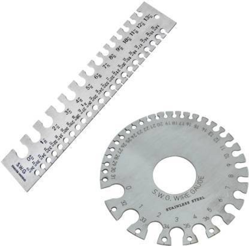 1111Fourone Wire Gauge Stainless Steel Dual-Sided Round, 50% OFF