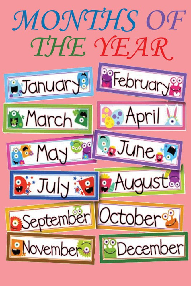 Months Of The Year Poster