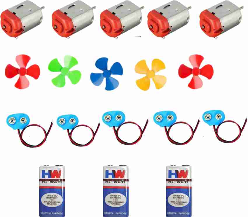 DC Motor Combo Pack With DC Motor ,1 Fan,1 Battery With, 45% OFF