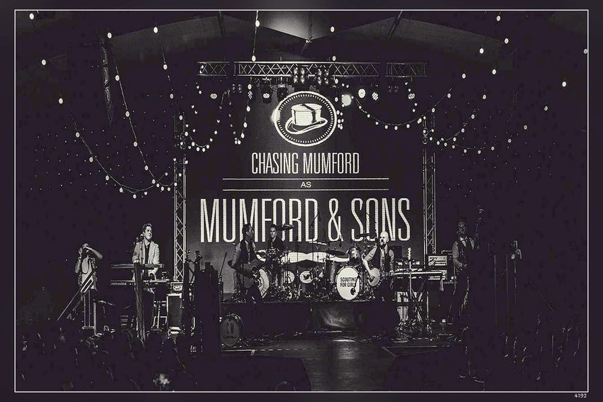 Mumford And Sons Black And White Poster
