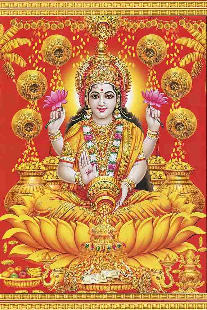1080p Lakshmi Maa Hd Images Goddess Lakshmi Maa Religious Waterproof