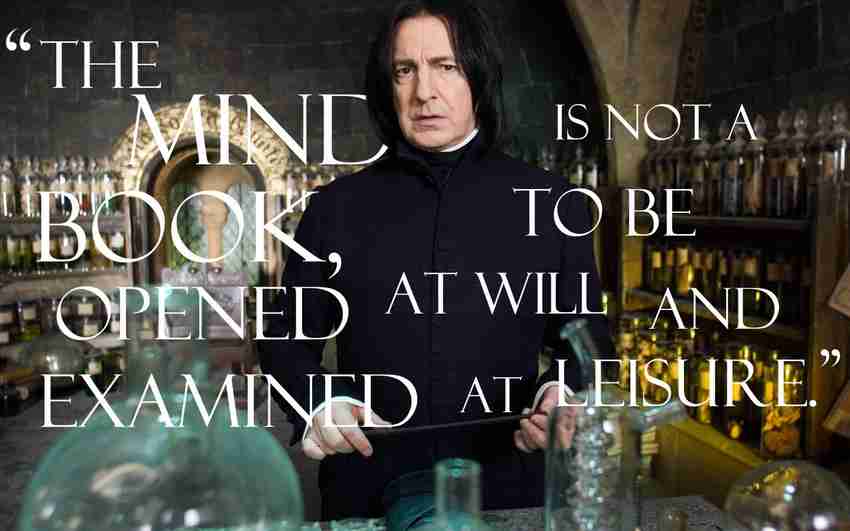 Alan Rickman Severus Snape Quotes