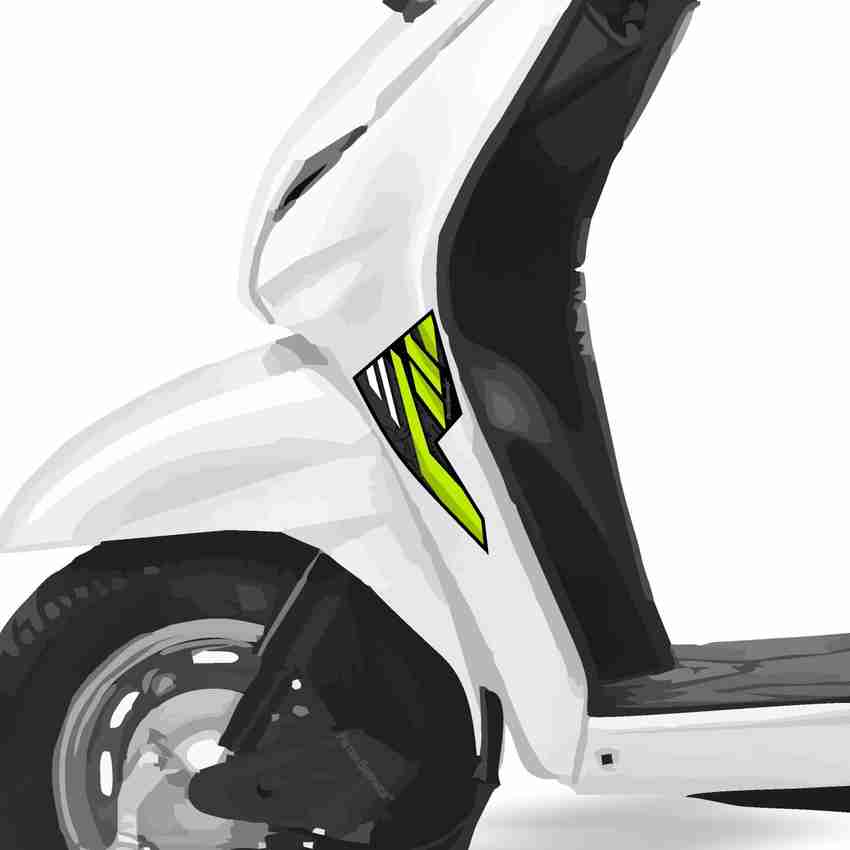 Honda Dio White Modified Graphics