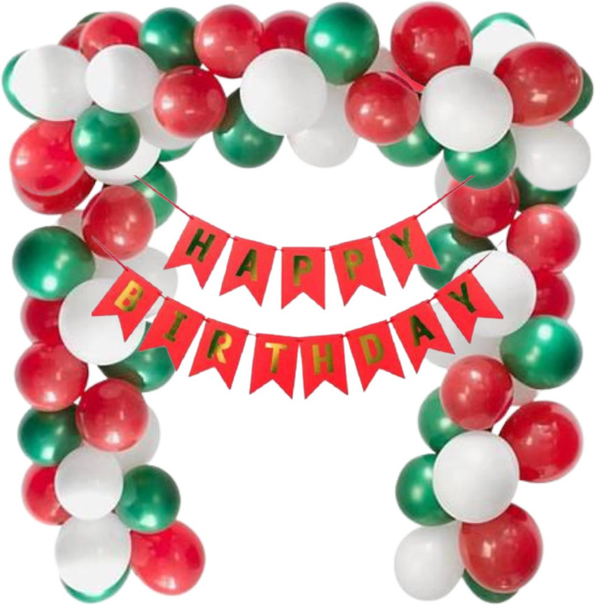Green And Red Party Decorations