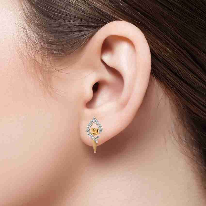 Diamond earrings in joyalukkas store
