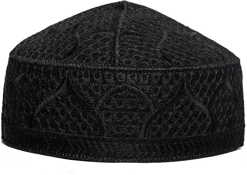 Black Muslim Hat Kufi Cone Taj Black Sufi Muslim Kufi Hat