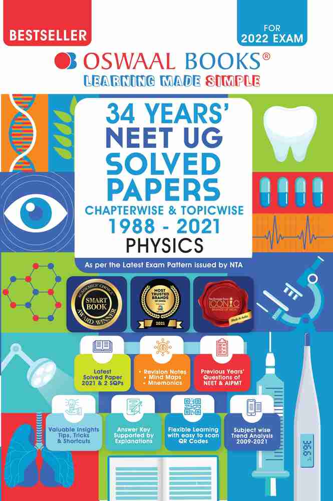 Oswaal 34 Years Neet Ug Solved Question Papers Ncert 45 Off