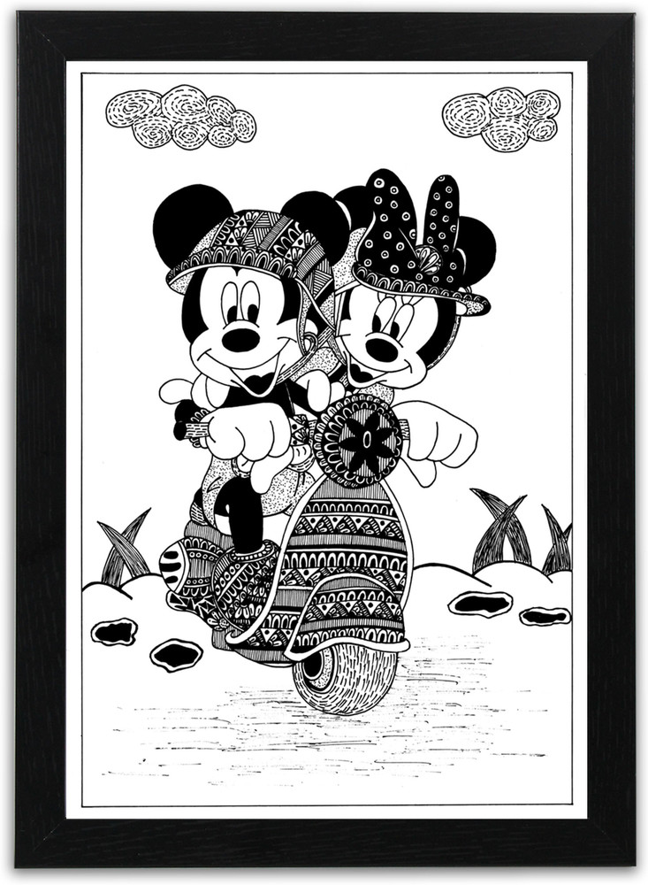 mickey and minnie mouse wedding coloring pages