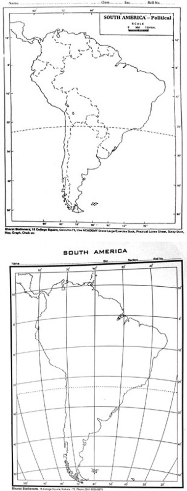 Blank Political Map Of South America Blank Map Of Central And South