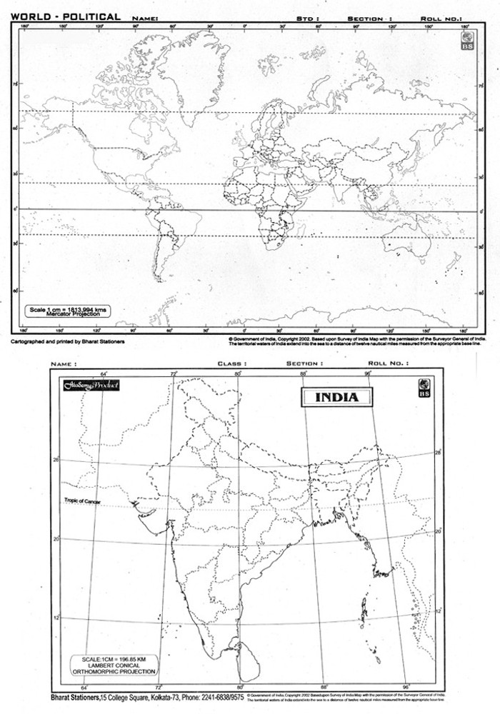 Map Of India Without Names Blank Political Map Of India
