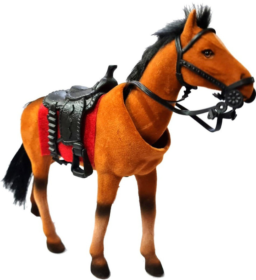IndusBay Cute Horse Bouncy Flexible Head Horse Toy for kids Boys Girls Car Dash board with Dashboard Adhesive 2 Pieces Cute Horse Bouncy Flexible Head Horse Toy for kids Boys