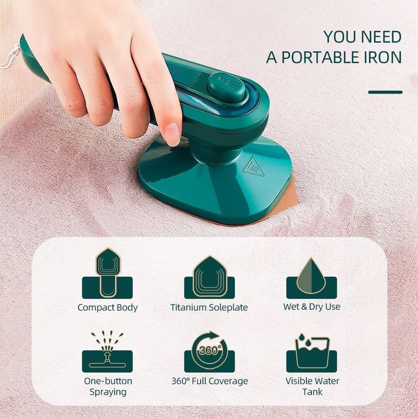 TraDify All Portable Handheld Steam Iron Mini Travel Iron Fabric Garment Iron Hanging Ironing Wrinkles Removing Lightweight Steamer for Home Office Travel 180 W Steam Iron Price in India Buy TraDify