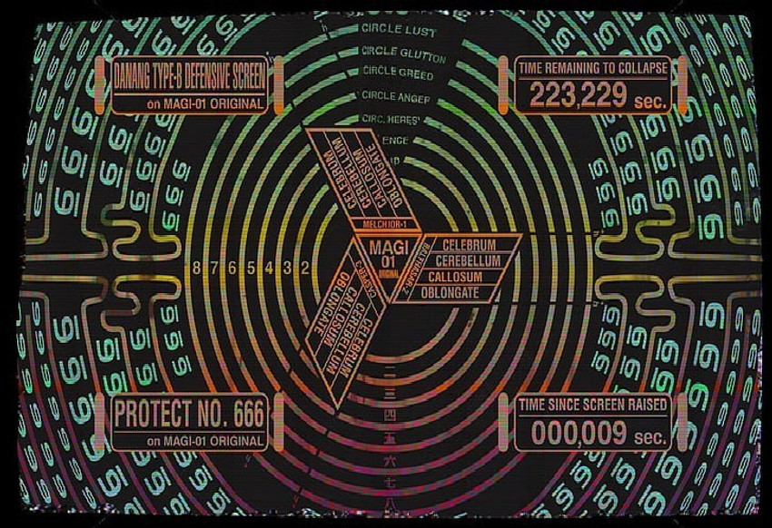 Neon Genesis Evangelion Nerv Wallpaper Nerv Logo Red Vinyl Evangelion