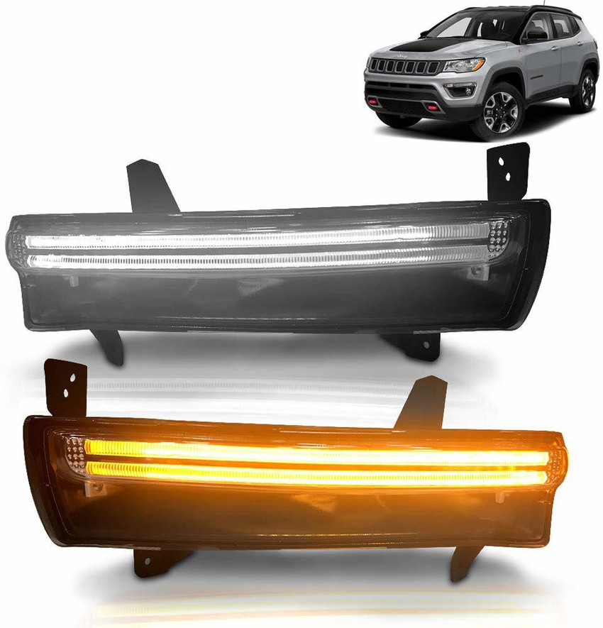 Gadiparts DRL Led Lights with Indicator for Jeep Compass Model Year 2017 2020 Car Fancy Lights Price in India Buy Gadiparts DRL Led Lights with Indicator for Jeep Compass Model
