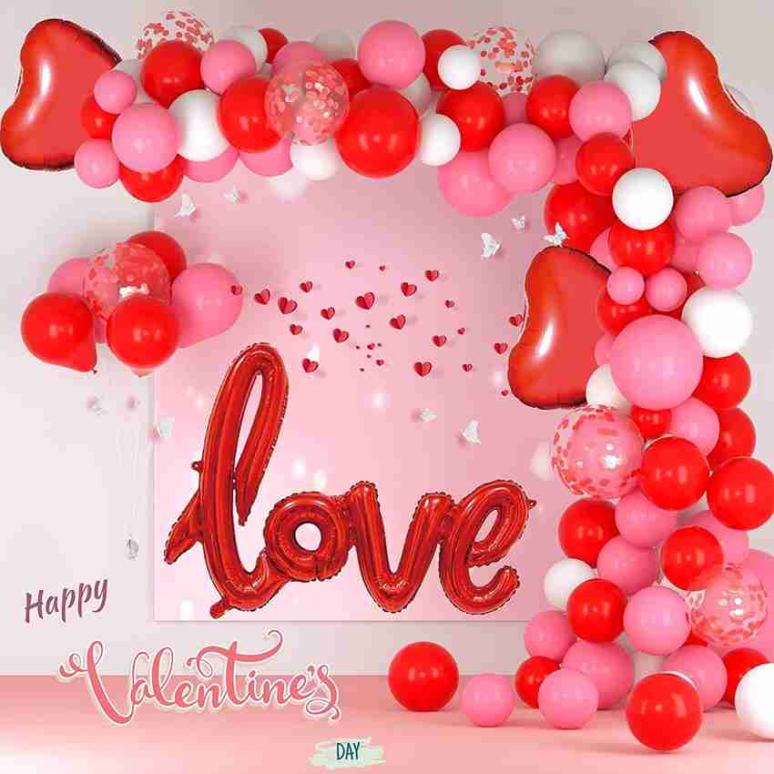 Flipkart Bash N Splash Printed Valentines Day Decoration Balloons 95 pcs Valentine Day Decor Balloon Balloon