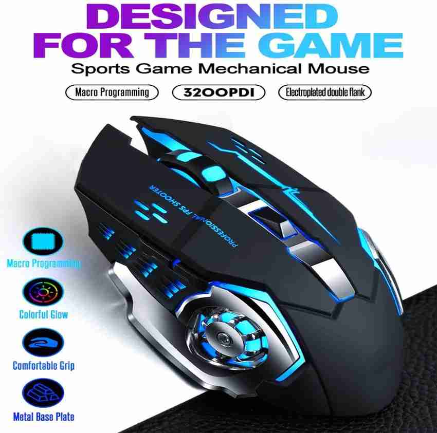 Eastvita X8 Gaming Mouse Rechargeable Wireless Silent Led VEGCOO