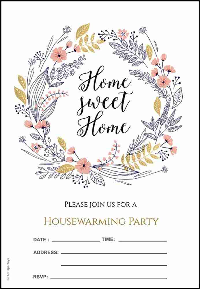 House Blessing Invitation Card Sample