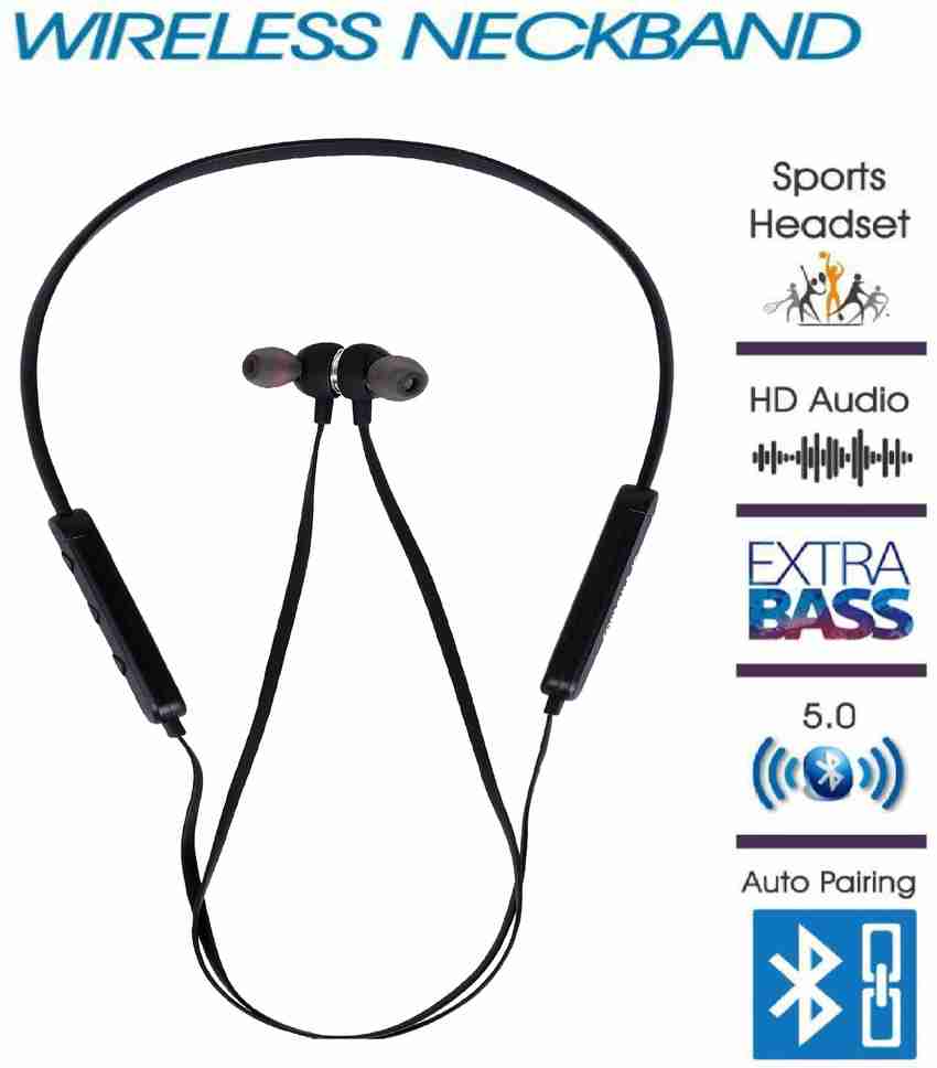 Qi Enabled Bluetooth Around The Neck Headset With Voice