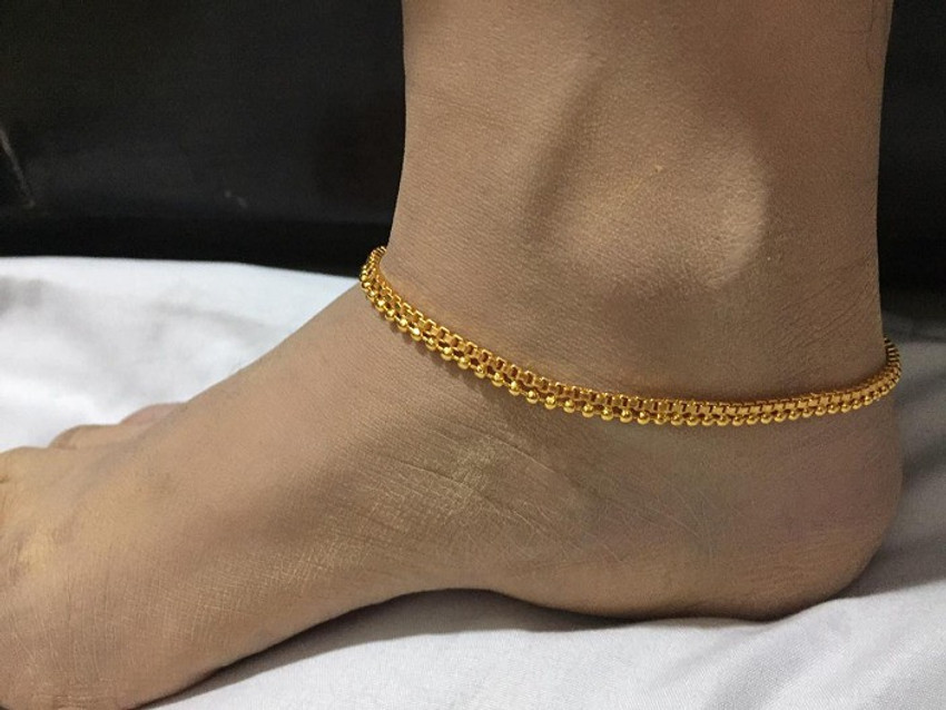 Gold anklets flipkart store