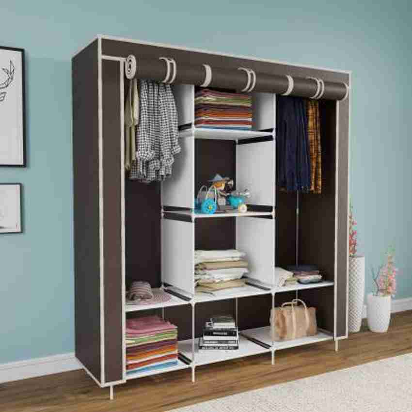 CGul Cloth Stand Cupboard and Almirah Carbon Steel Collapsible Wardrobe Carbon Steel Collapsible Wardrobe Price in India Buy CGul Cloth Stand Cupboard and Almirah Carbon Steel Collapsible Wardrobe Car...