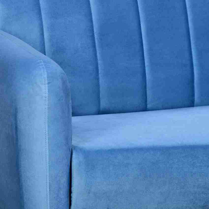 Powder Blue Corner Sofa | Baci Living Room
