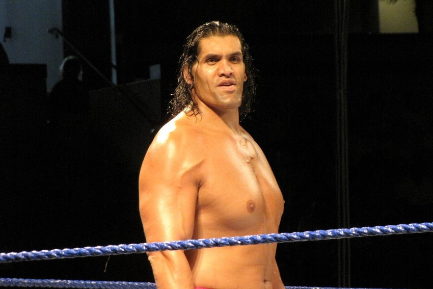 The Great Khali With Shahrukh Khan