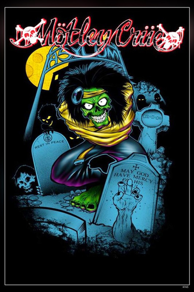 Motley Crue Final Tour Poster Cartoon