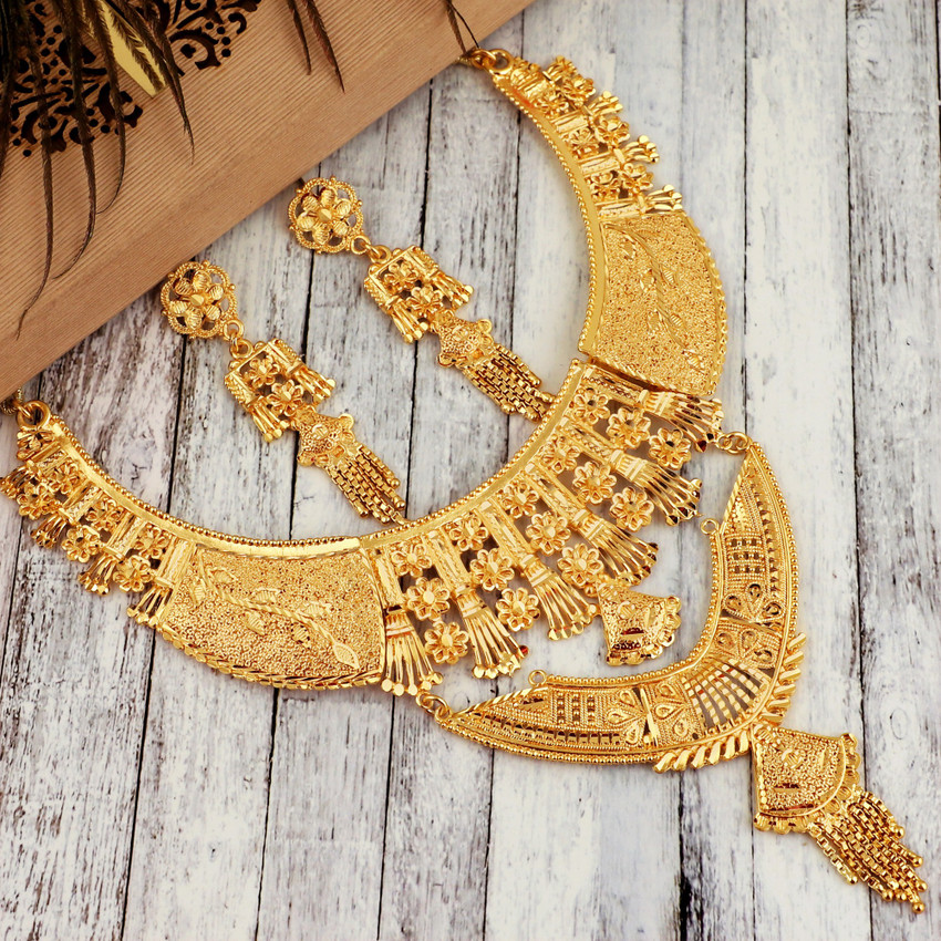 MANSIYAORANGE Alloy Gold plated Gold Jewellery Set Price in India Buy MANSIYAORANGE Alloy Gold plated Gold Jewellery Set Online at Best Prices in India Flipkart