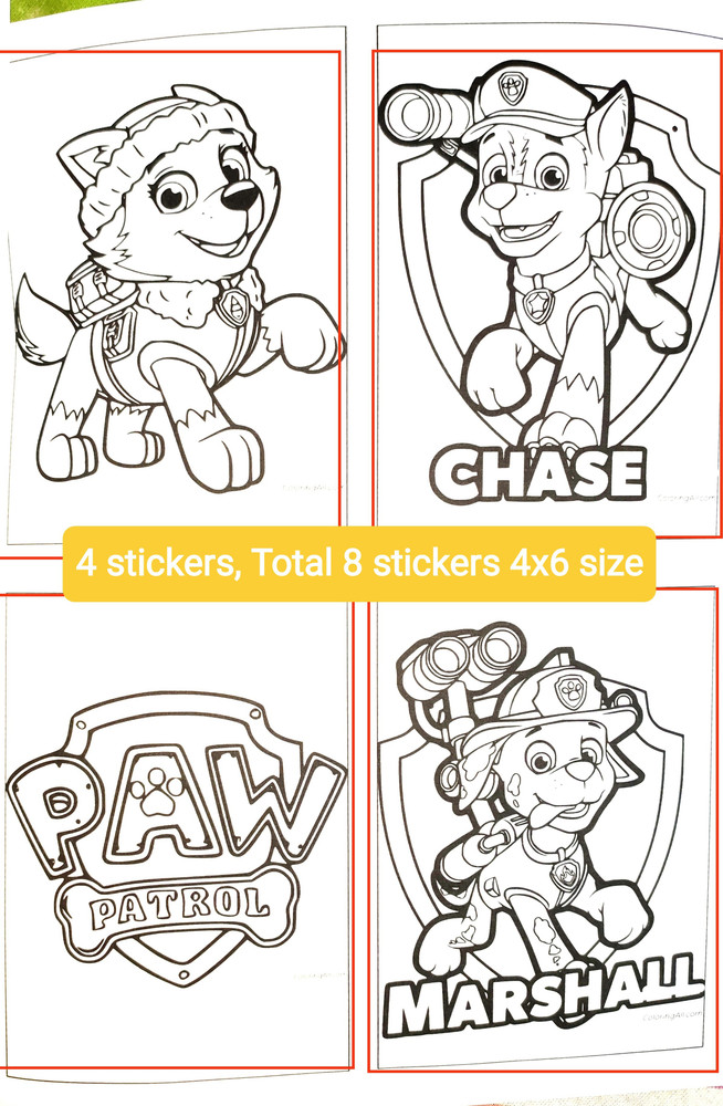 chase paw patrol coloring pages