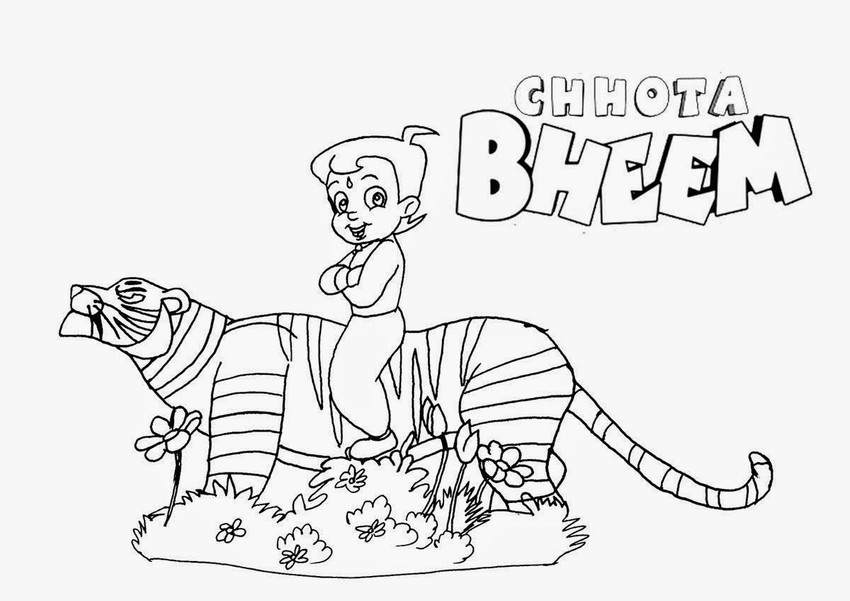 chhota bheem coloring pages