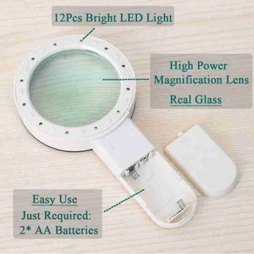 Large High Power Magnifying Glass
