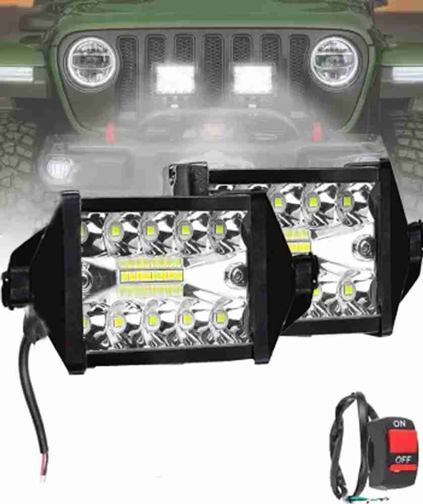 Autofasters Led Focus Fog Light and Flood Off Roading for Car Bar light 18 Led 4inch Headlight Car Motorbike Truck Van LED 12 V 48 W Price in India Buy Autofasters Led