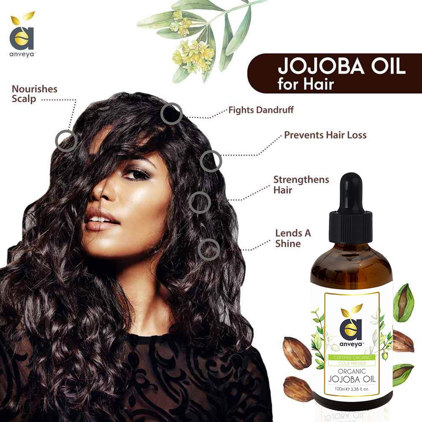 Anveya Jojoba Oil 100 ml 100 Organic and Cold Pressed For Skin and Hair Price in India Buy Anveya Jojoba Oil 100 ml 100 Organic and Cold Pressed For Skin and