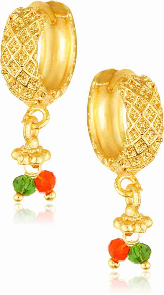 Flipkart Buy Vivaana Hoop Earring Clip on fancy artificial stone drop Bali Earring Women and Girls Brass Clip on Earring Online at Best Prices in India