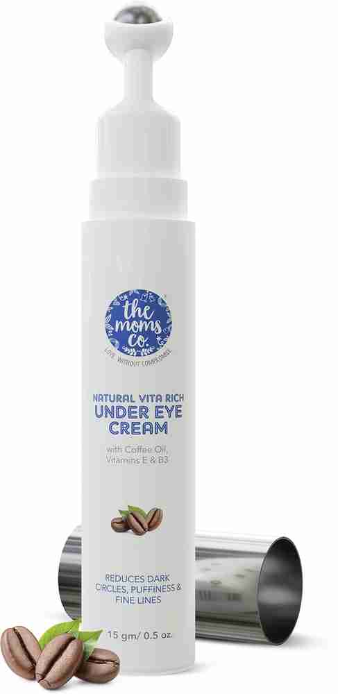 The Moms Co. Natural Vita Rich Under Eye Cream 15 gm to Reduce Dark Circles Age Control Face Oil 30 ml Combo Pack Price in India Buy The Moms Co