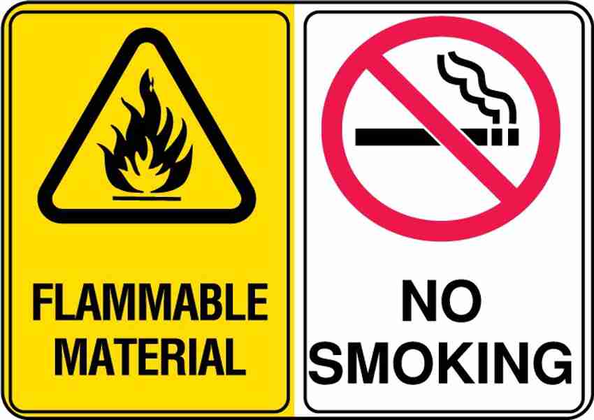 Combustible Materials Sign