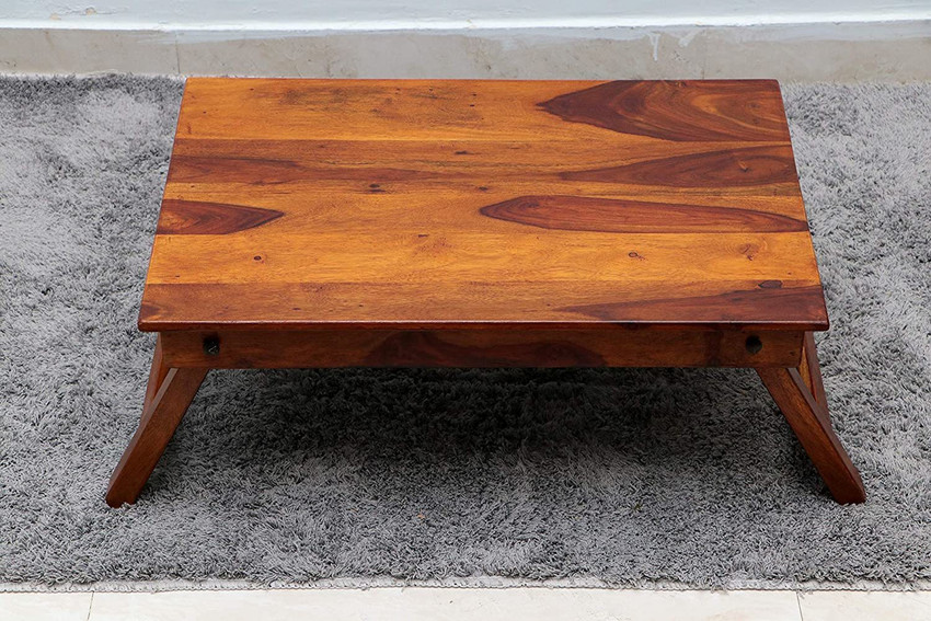 Wooden table for bed store