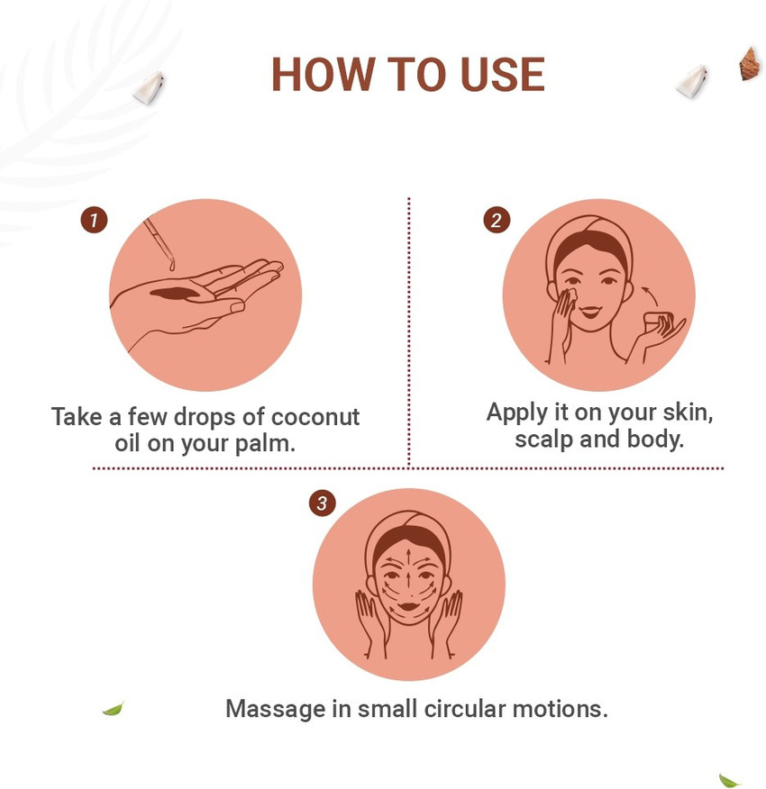 Applying coconut oil on face store