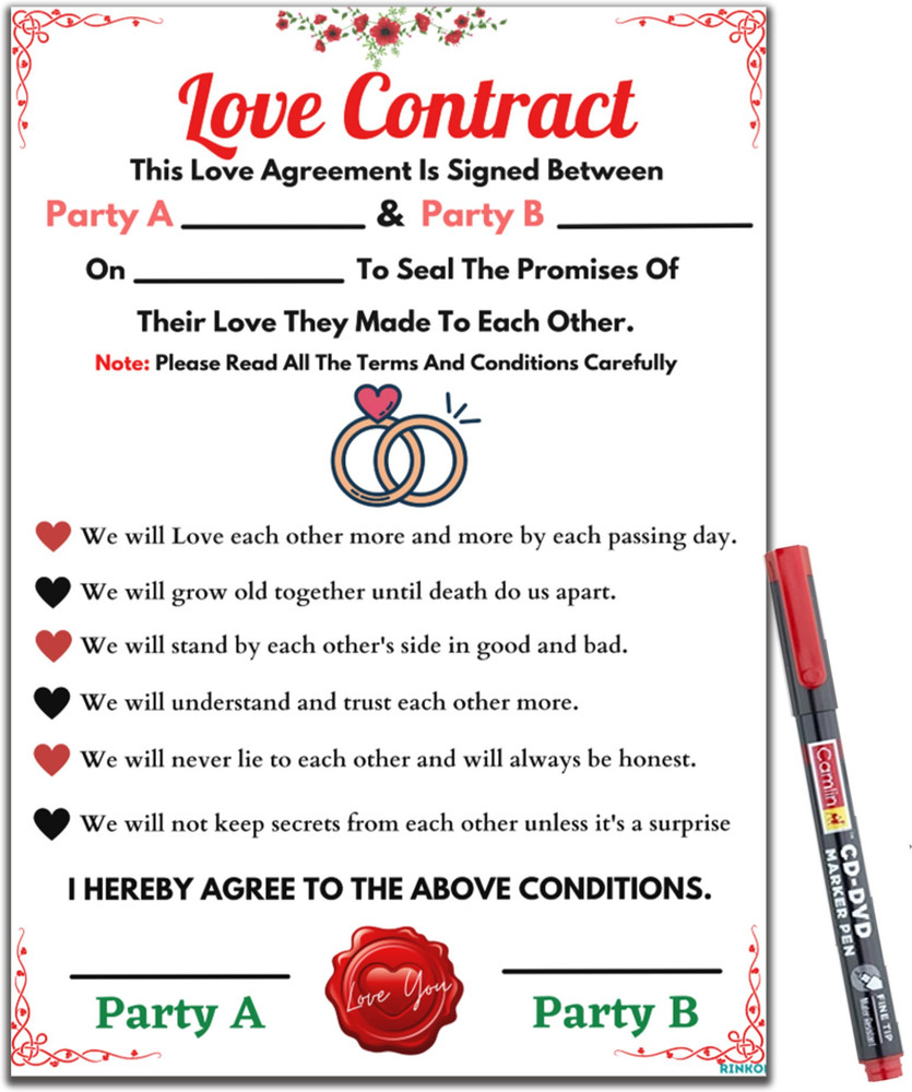 Cute Relationship Contract