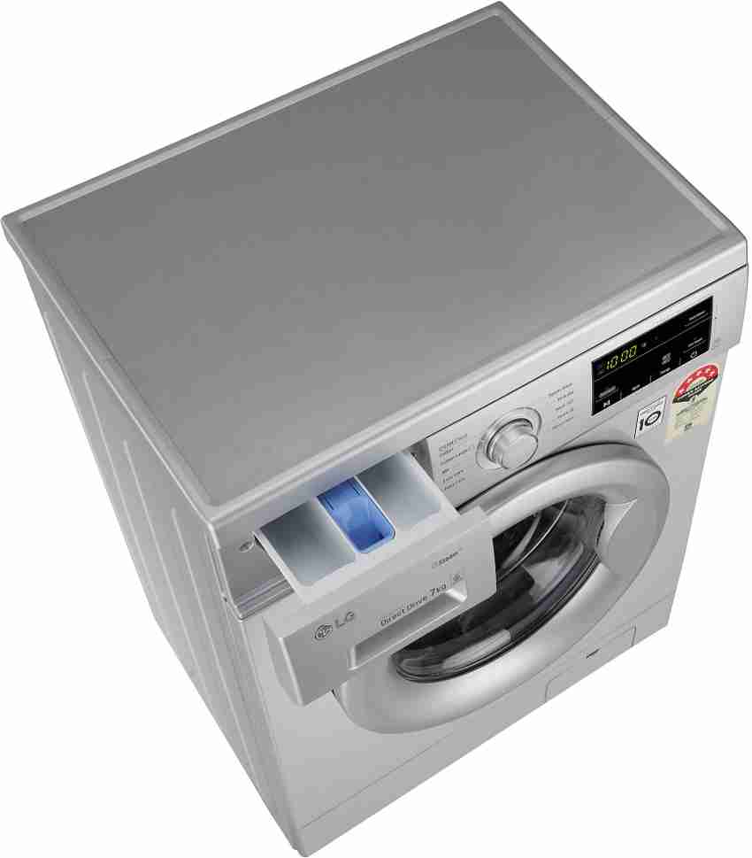 LG 7 kg with Steam inverter Fully Automatic Front Load Washing Machine with In built Heater Silver Price in India Buy LG 7 kg with Steam inverter Fully Automatic Front Load Washing Machine with