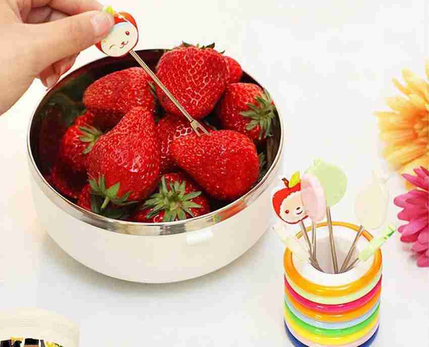 strawberry fork picks