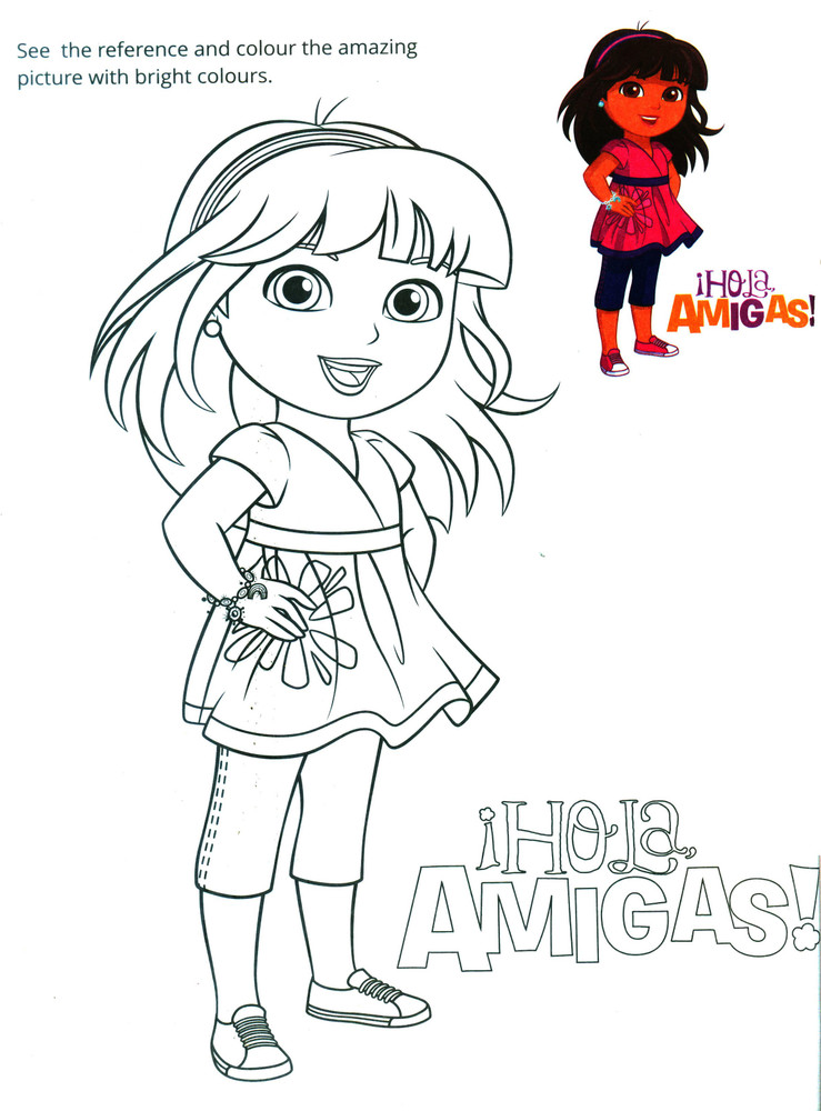 dora and friends coloring pages nick