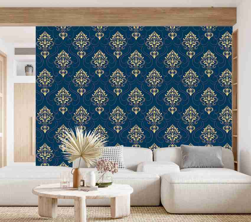 Decorate A Small Living Room Blue Wallpaper
