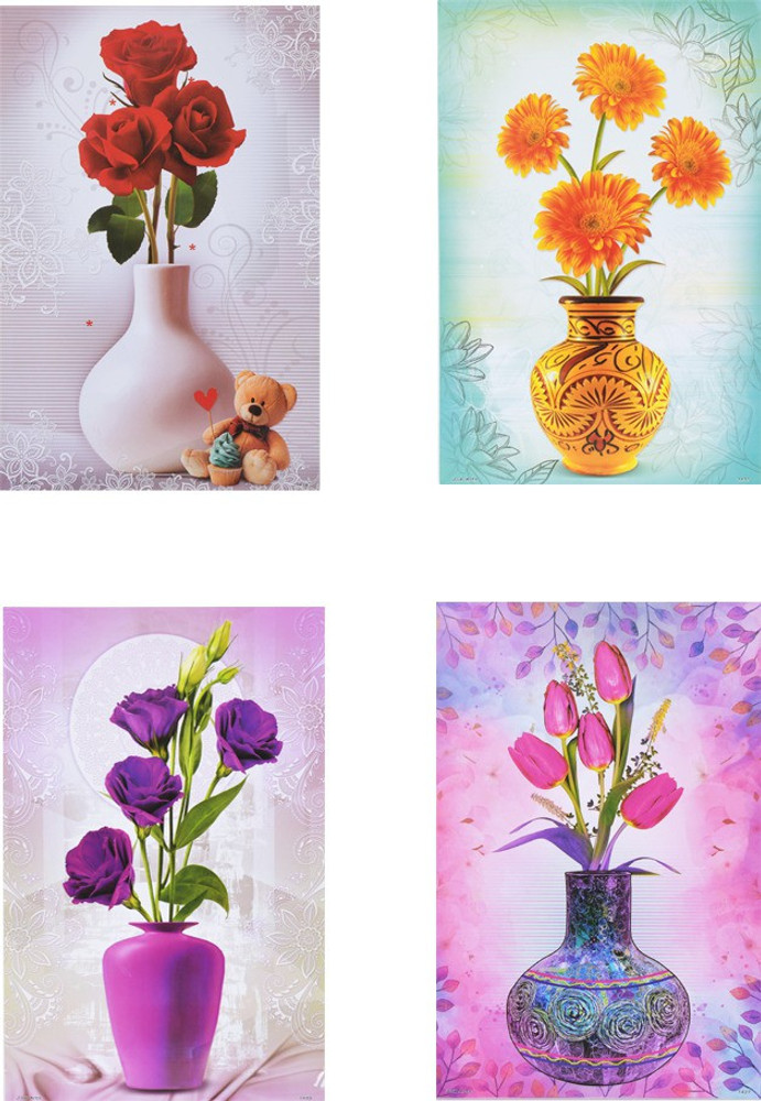 Flower Pot Drawing With Poster Colour | Best Flower Site