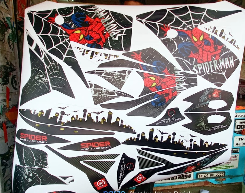Spiderman Stickers For Bikes