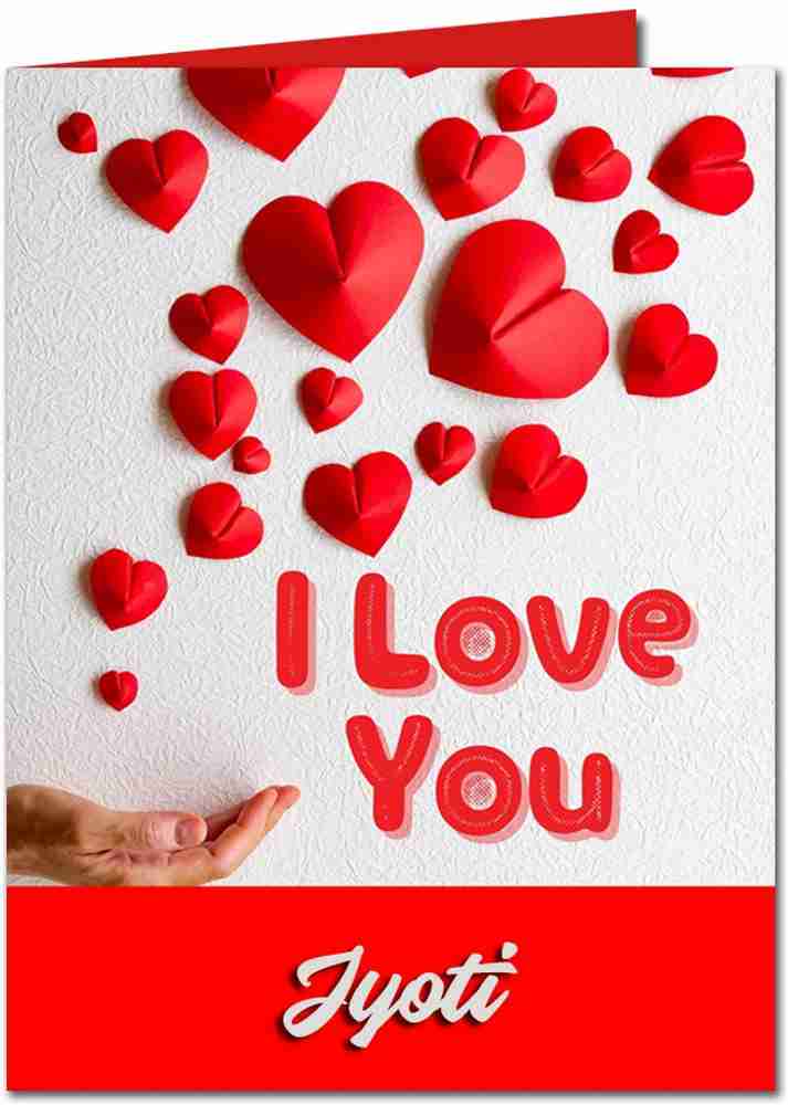 I Love You Jyoti Name Wallpaper Midas Craft Love You Jaan Jyoti Card